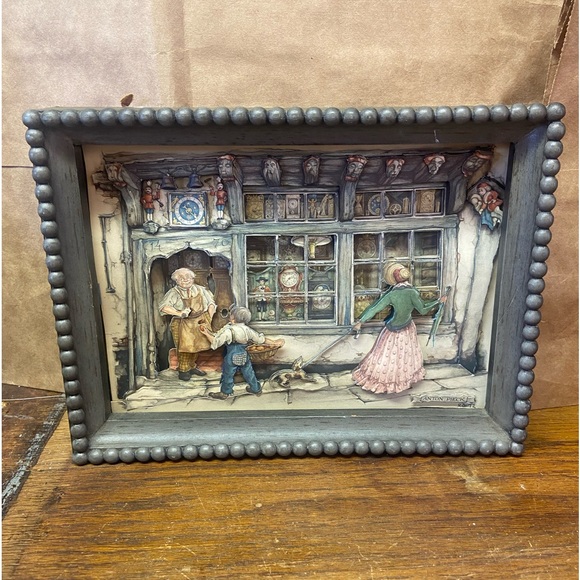 Vintage | Art | Vintage 3d Paper Anton Pieck Print Three Dimensional ...